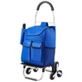 36L Foldable Grocery Shopping Cart with 6 Stair Climbing Wheels ...