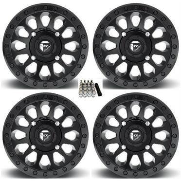 Fuel Lethal UTV Wheels Red/Black 15" Can-Am Maverick X3 / Honda Pioneer 1000 - Walmart.com