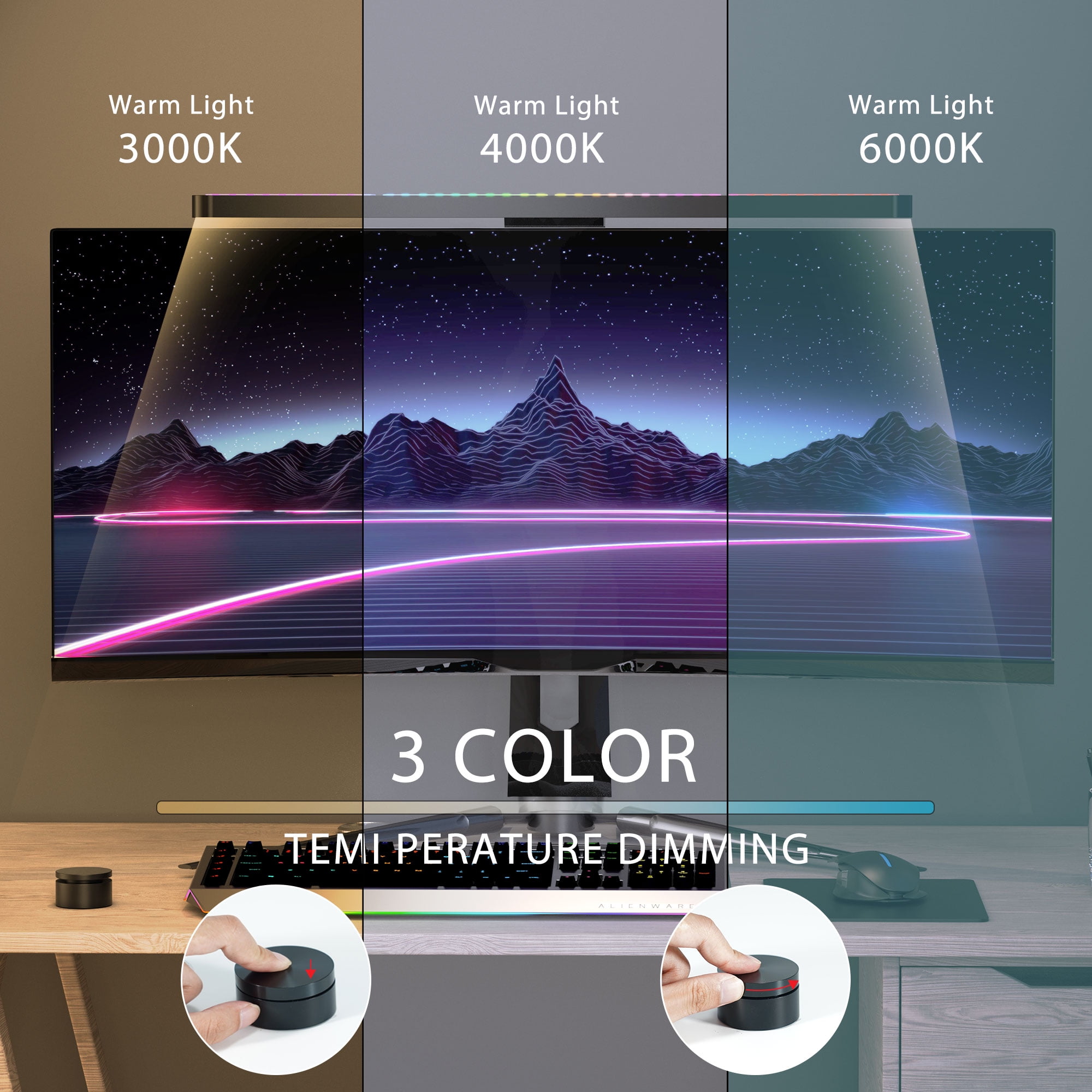 Buy MELIFO Curved Monitor Light Bar for Curved Monitor,Monitor Lights ...