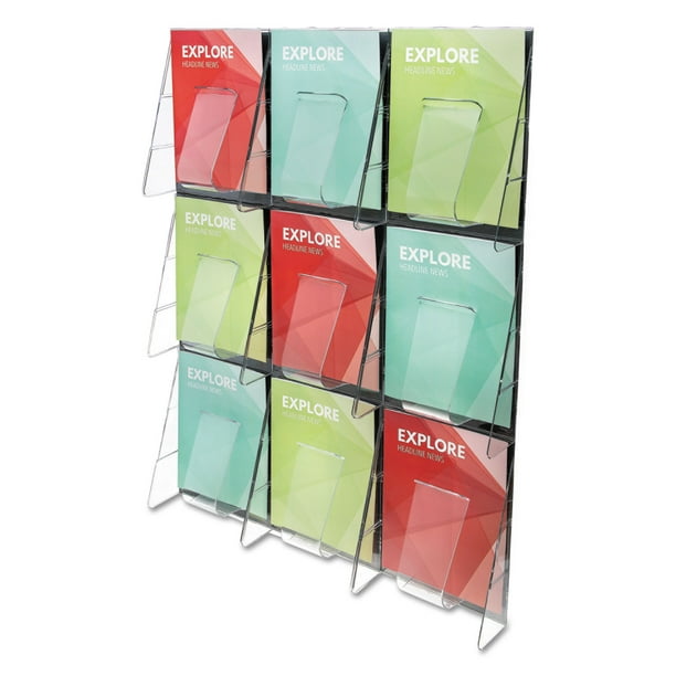 deflecto 9-Pocket Wall Mount Literature Racks - Walmart.com - Walmart.com
