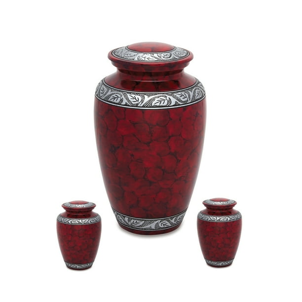 Urnsdirect2u Cloudy Red Adult Urn with 2 Tokens - Walmart.com