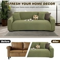Bybiment Stretch Couch Covers, Couch Covers for 2-Seater Sofa -Friendly ...
