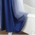 Blue Shower Curtain, Modern Navy Blue and White Gradient Vertical ...