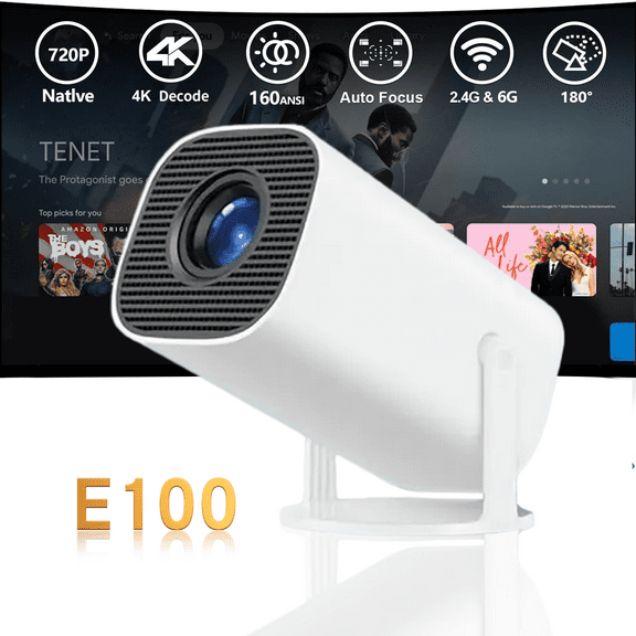 QKK Mini Projector Portable LCD Projector [stand included] Full HD ...