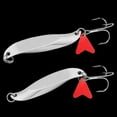 Spinner Spoons Metal Lures Hard Fishing Lures with Hook for Trout ...
