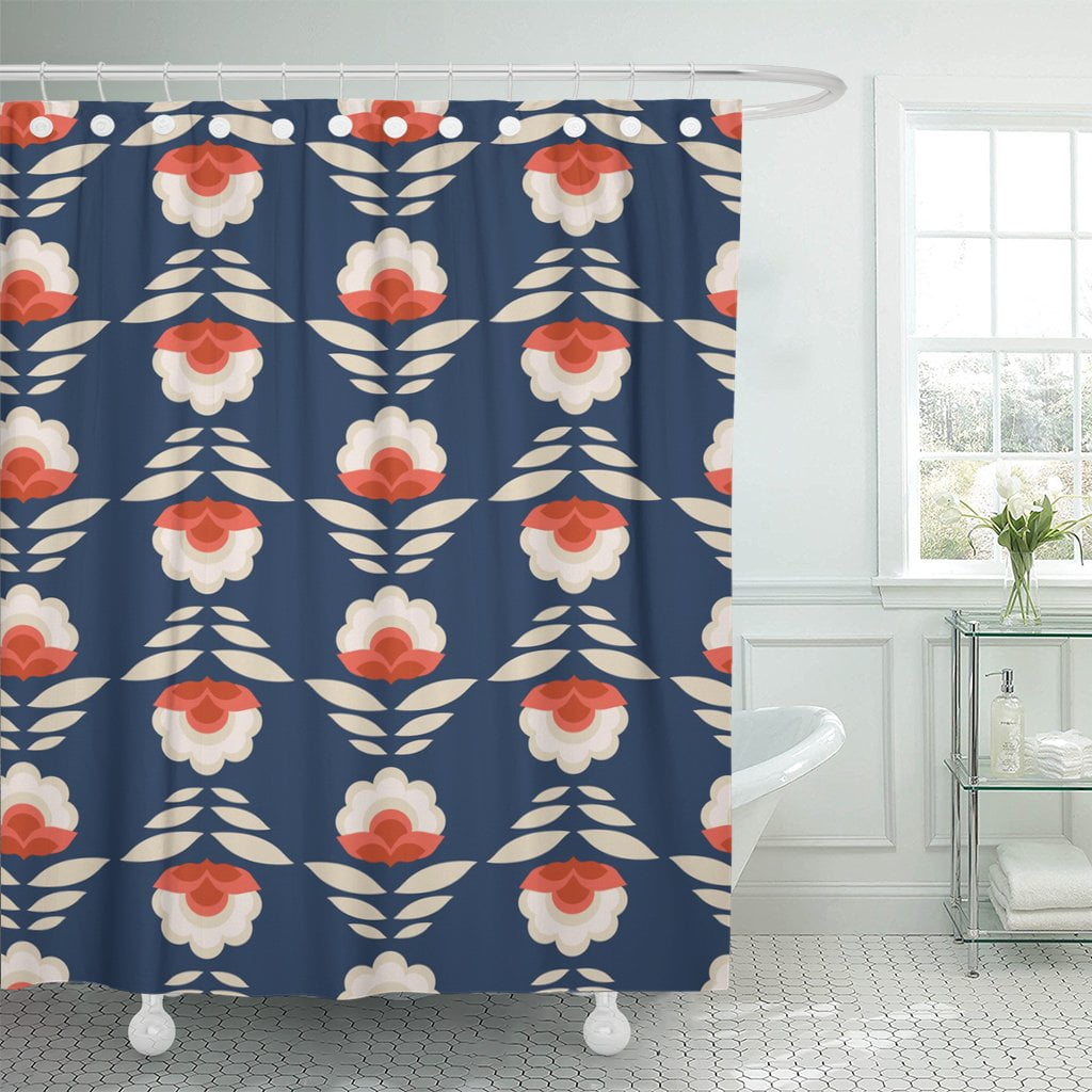 PKNMT Colorful 1960S Retro Pattern Flowers 1970S 60S 70S Abstract ...