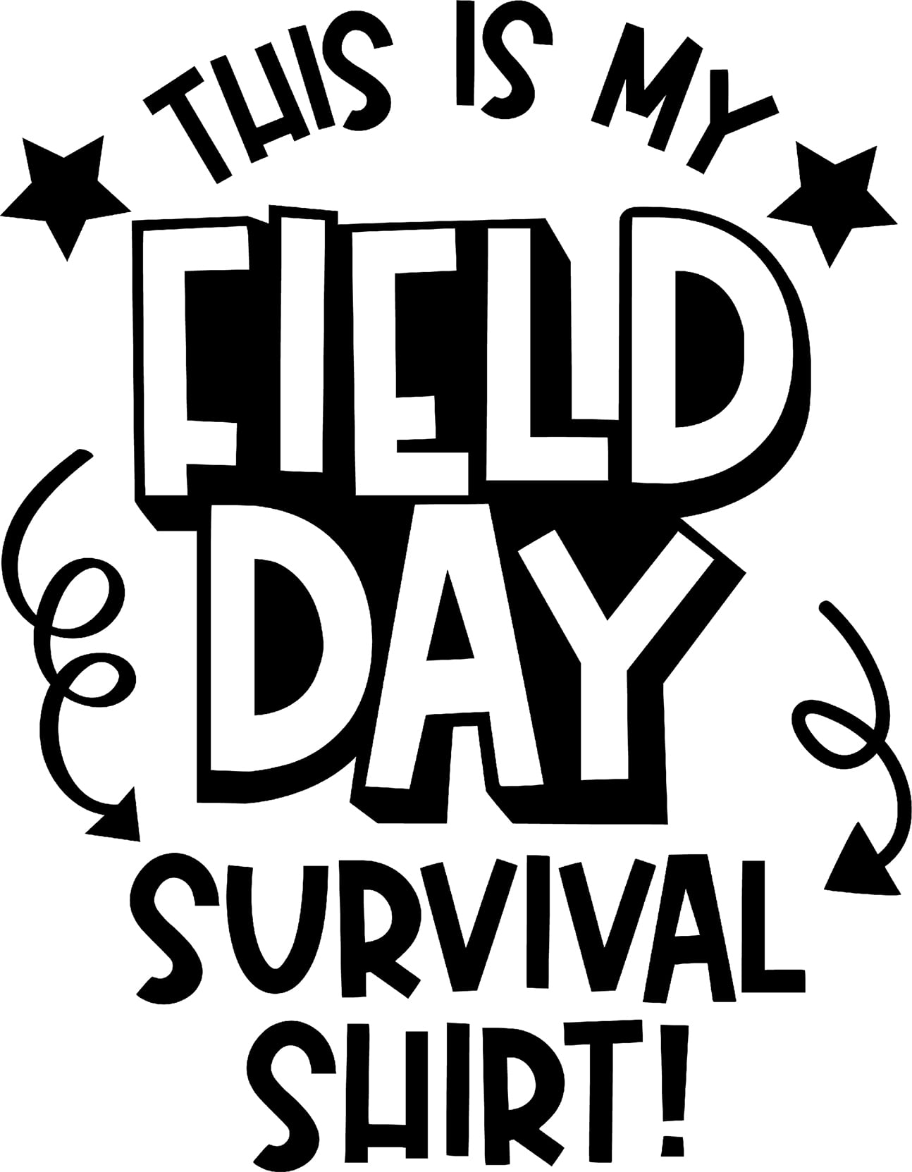 This Is My Field Day Survival Shirt Fun School Event Play Wall Decals ...