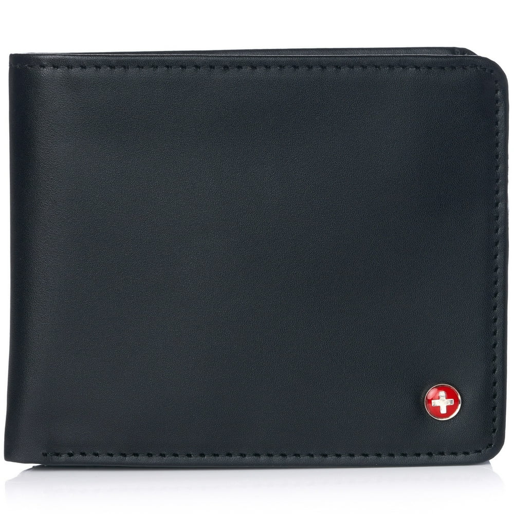 Alpine Swiss - Alpine Swiss RFID Mens Wallet Deluxe Capacity Passcase ...