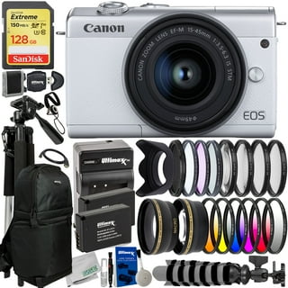 Canon EOS R50 Mirrorless Camera with 18-45mm Lens Bundle + Accessory ...