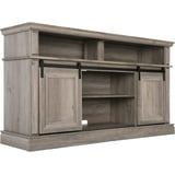 Furpezoo Farmhouse TV Stand - Gray Entertainment Center with Storage ...