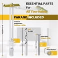 Steel Stud TV Mounting Kit - Heavy-Duty Metal Stud TV Mount Kit for ...