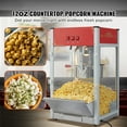 KFFKFF 12 Oz Commercial Popcorn Machines Countertop Popcorn Maker Red ...