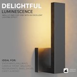 LEEKI Modern L-Shaped Outdoor Light Fixture - 14W 3000K - Anti Rust for ...
