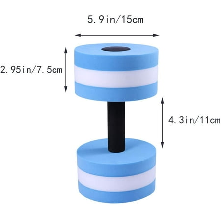 Water Aerobics Water Foam Floating Dumbbell Automatic Float Aquatic ...