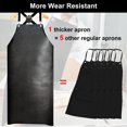 Waterproof Rubber Apron, 43" Anti-Tear Heavy Duty Vinyl Adjustable ...