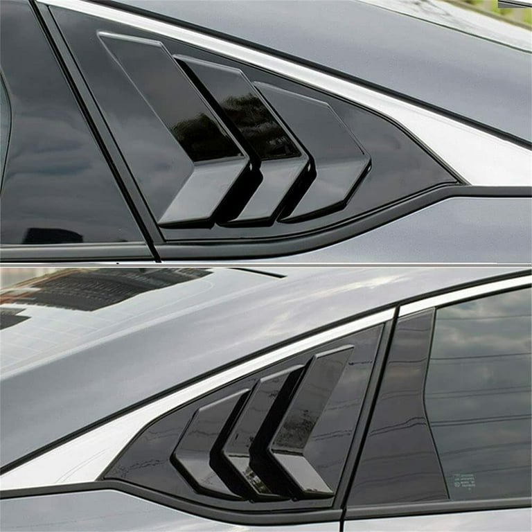 JDM Gloss Black Side Vent Rear Window Quarter Louver For, 43% OFF