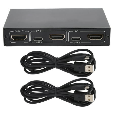 Peahefy HD Multimedia Interface Switch Splitter,2 In 1 Out Switch High ...