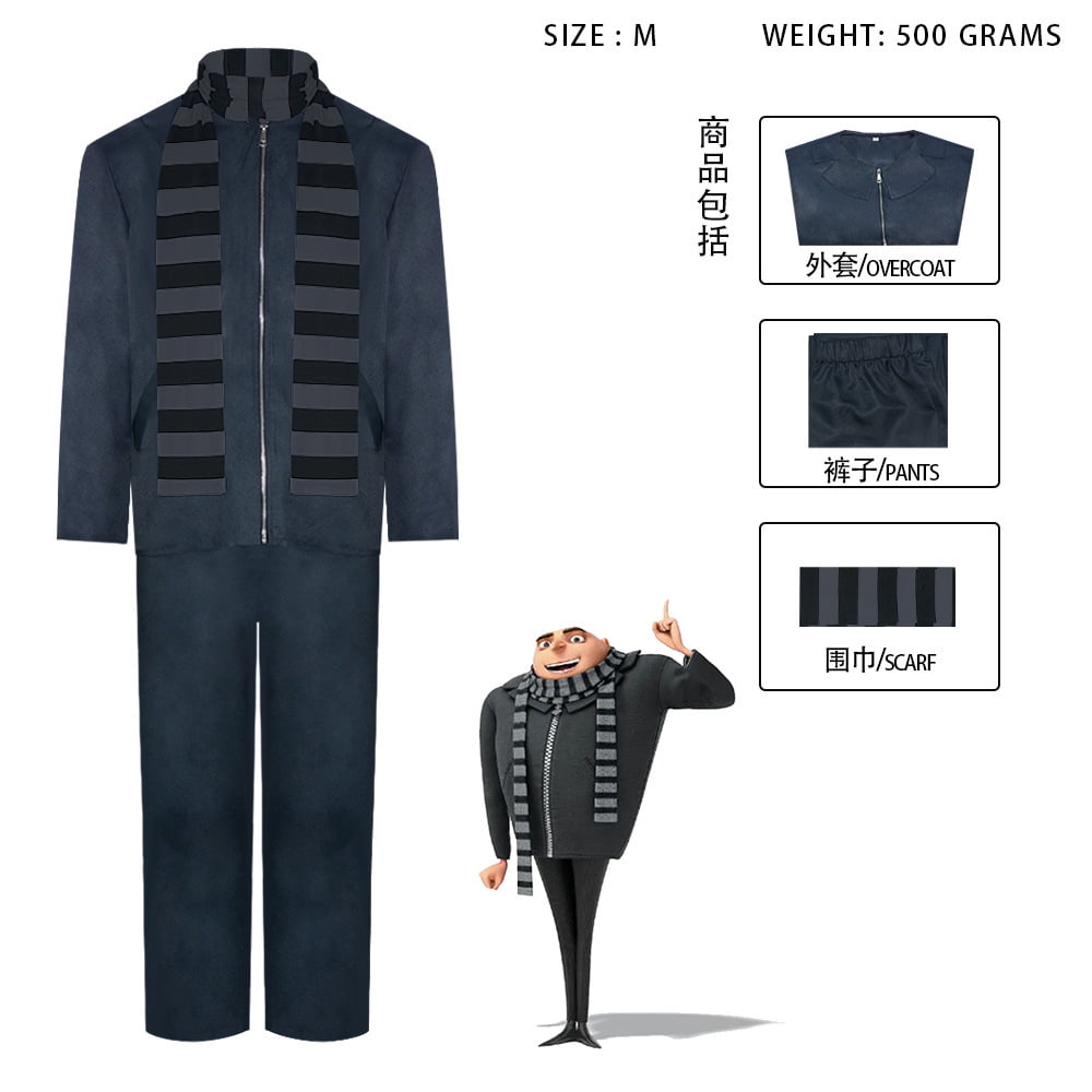 Movie Thief Daddy Victor Gru cosplay costume for Halloween party ...