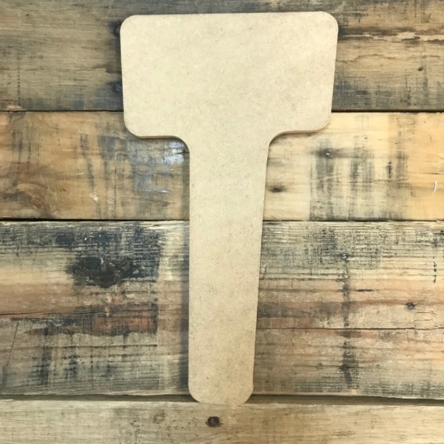 6" Unfinished Wood Letter T, Kid's Zone Blank Font, Build-A-Cross ...