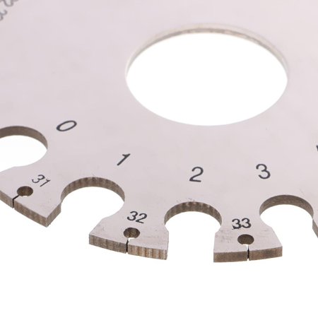 Ustyle Round Wire Gauge Diameter Gage Metal Inspection Measuring Inch ...