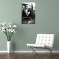 Girl in Retro Car Poster Poster Cool Artworks Painting Wall Art Canvas ...