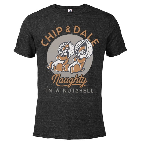 Disney Chip N Dale Naughty In A Nutshell Short Sleeve Blended T Shirt