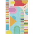 Well Woven Crayola Parade Multi Color 3'3" x 5' Area Rug Easy to Clean ...