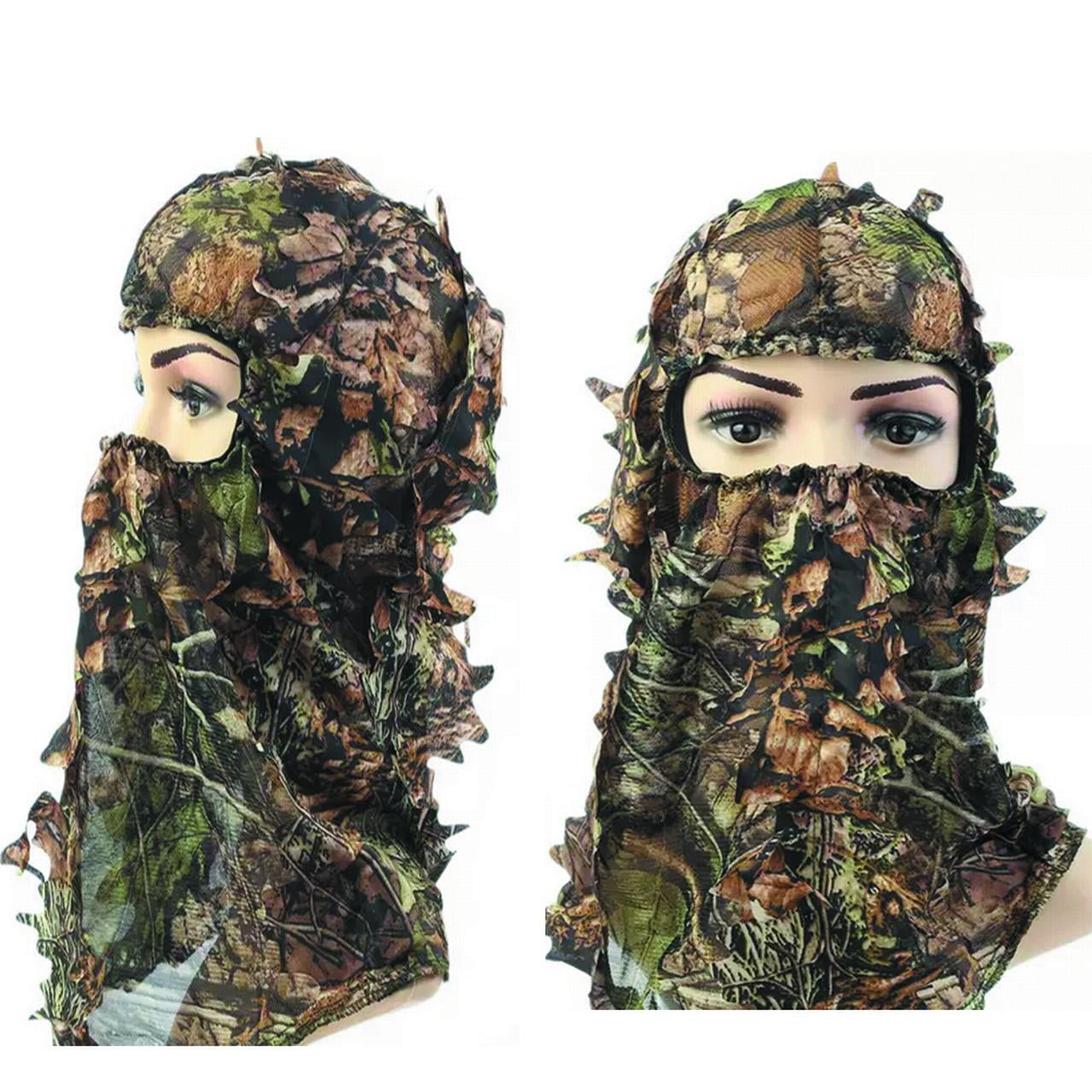 Cheers.US 3D Leaf Camouflage Camouflage Headgear Mask Outdoor Hunting ...