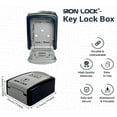 Iron Lock Wall Mounted Small Key Box - 4 Digit Combination Code ...