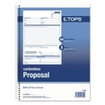 TOPS Products Spiralbound Proposal Form Book, 8 1/2" x 11", Two-Part ...