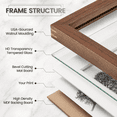 11x14 Picture Frame Set Of 3 -sourced Walnut Wood Photo Collwith Hd ...