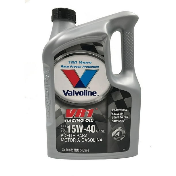 Aceite de Motor VALVOLINE VR1 15W40 5 Litros | Bodega Aurrera en línea