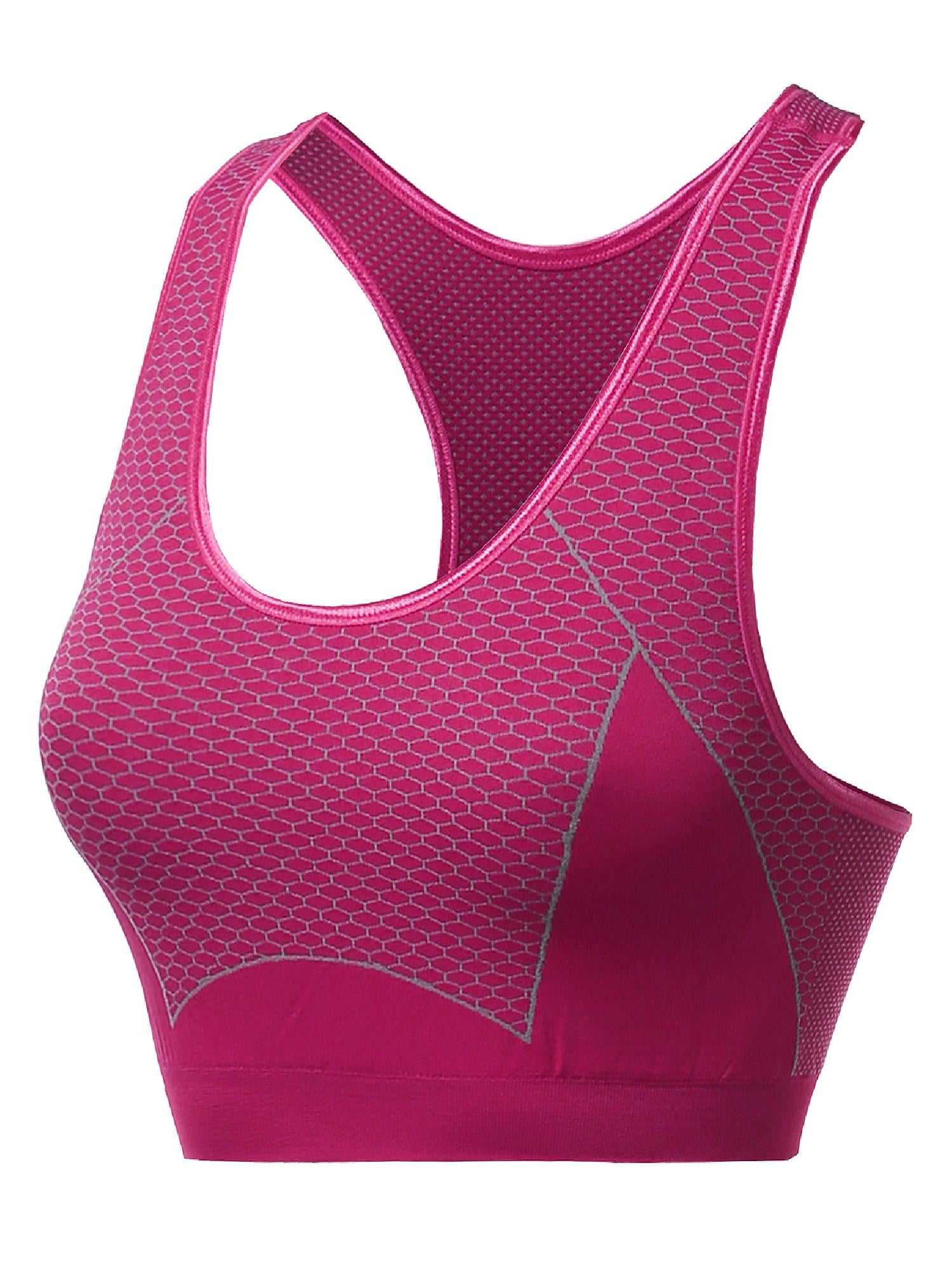 FashionOutfit Women's Sporty Pattern Racerback Wirefree Padfree Sport ...