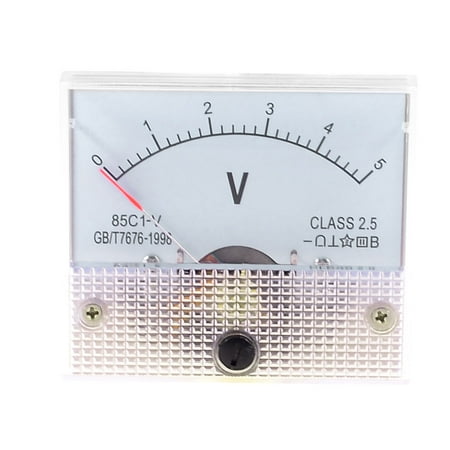 85C1-V DC 0-5V Rectangle Analog Panel Volt Meter Voltmeter Gauge ...