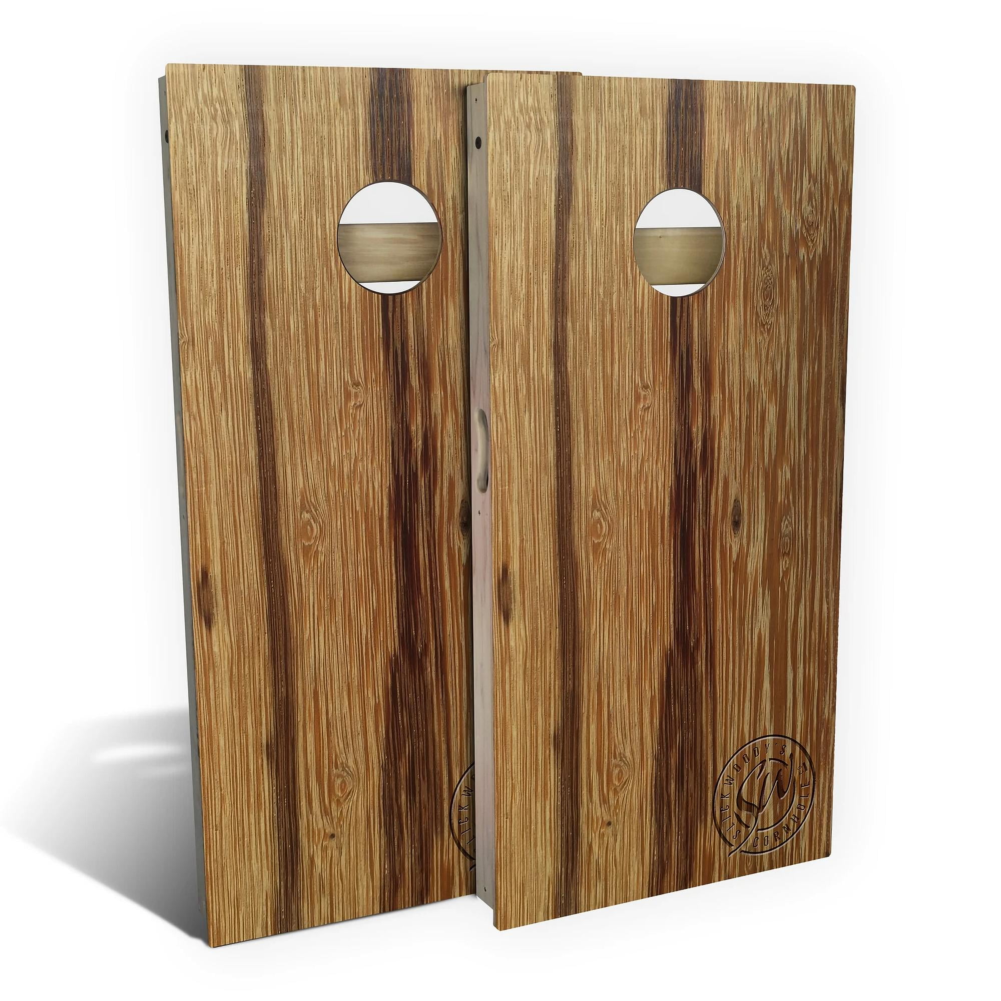 Skip's Garage Marblewood Solid Wood Cornhole Board Set - Walmart.com