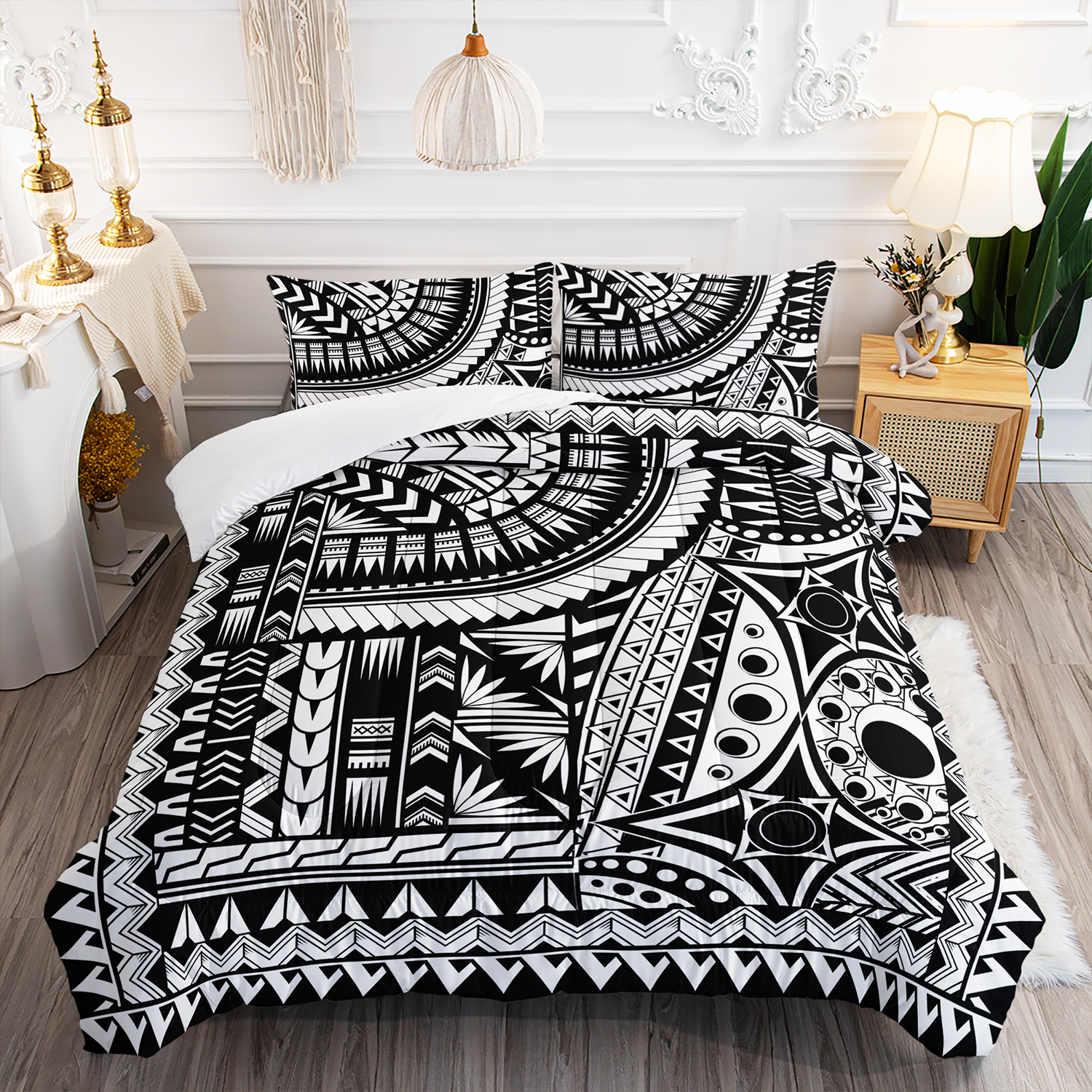 Hosima 3-Piece 3D Digital Printed Comforter With Various Patterns To ...