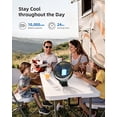 Koonie 10000mAh Rechargeable Portable 8-Inch Clip-on Fan USB Car Fan 4 ...