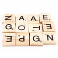Tbest 100pcs Scrabble Tiles Letters Alphabet Wooden Pieces Numbers ...