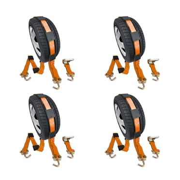 (2 Pack) 2" x 12 ft Web Sling Twisted Eye & Eye 2-Ply Tow Strap Lifting ...