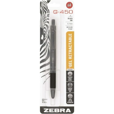 Zebra F-402 Ballpoint Pen Retractable 0.7 mm Black Ink Stainless Steel ...
