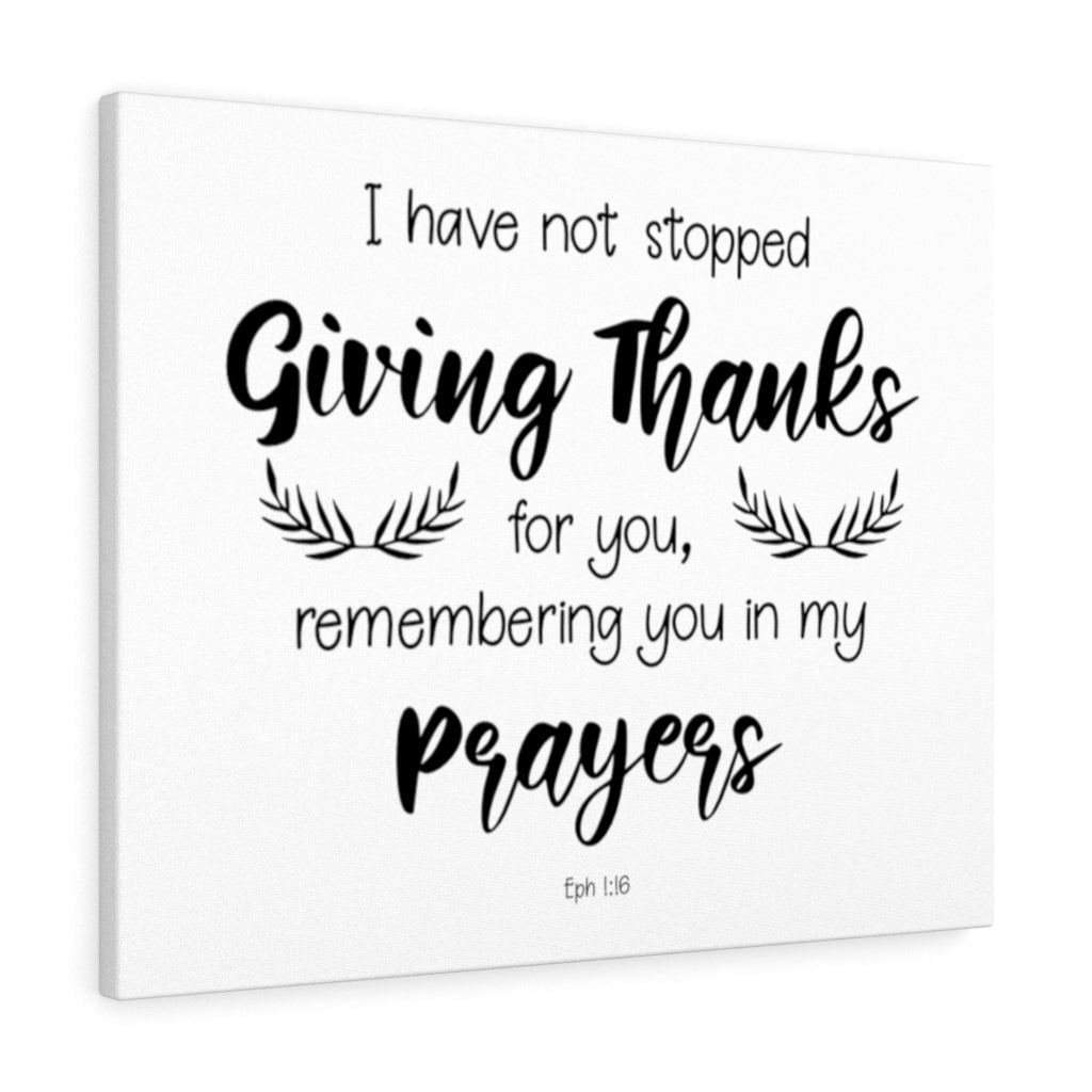 Scripture Walls Giving Thanks Eph 1:16 Bible Verse Canvas Christian ...