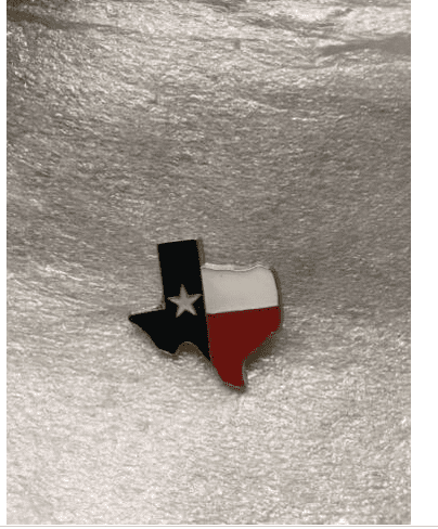Texas State Shaped Lapel Pin US USA Gold - Walmart.com
