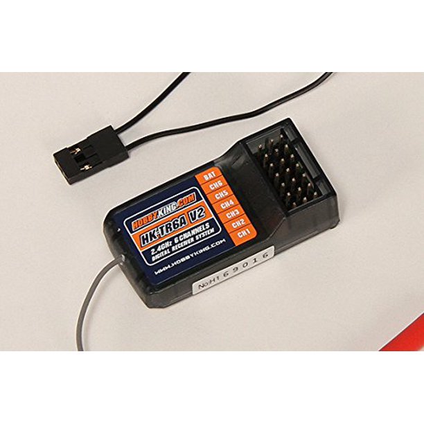 Receptor HobbyKing 2.4Ghz 6Ch V2 HobbyKing 885719452810 | Walmart en línea