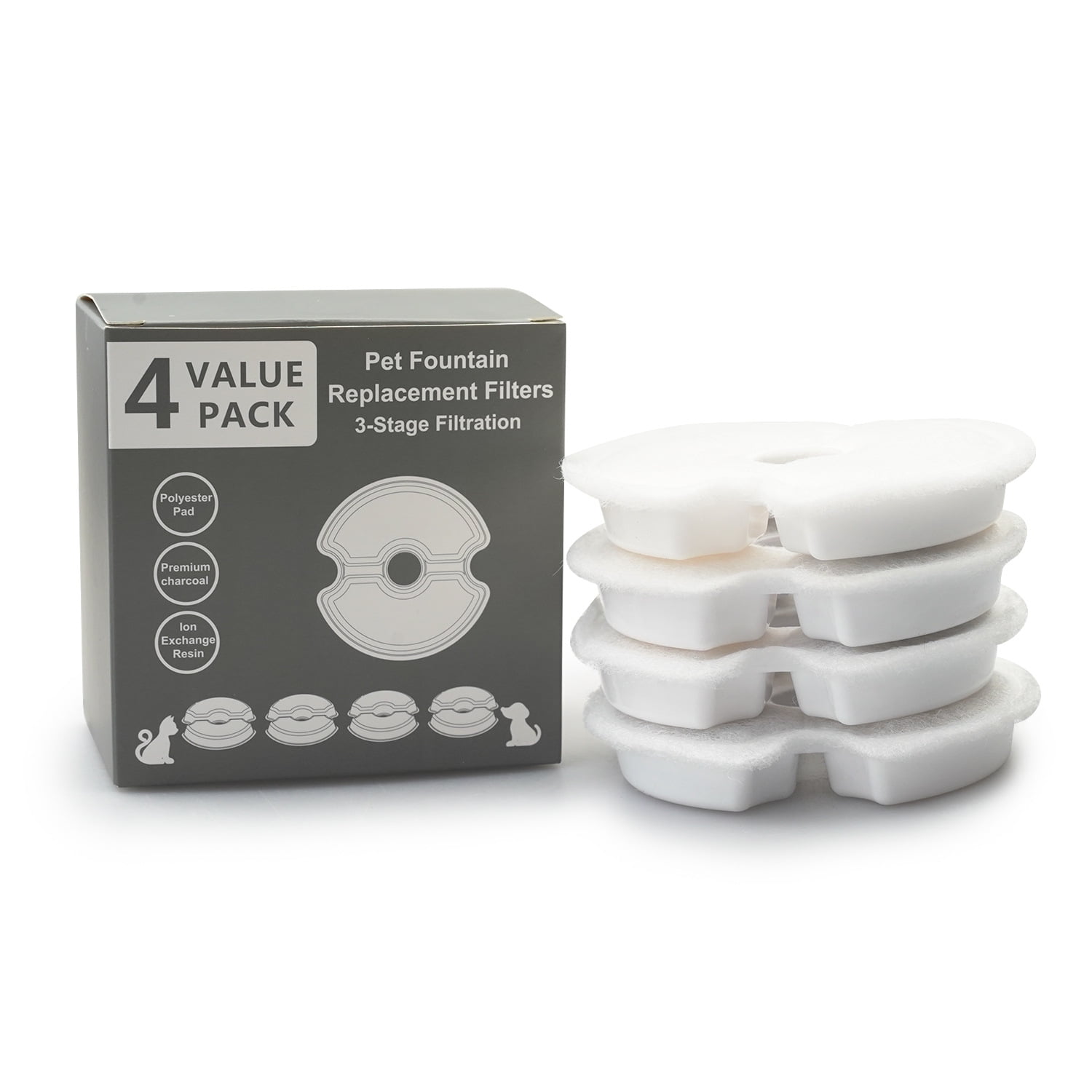 Click here for Estink Filter 4 Pcs Pet Water Fountain Carbon Filt... prices