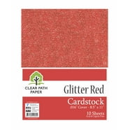 Core'dinations Glitter Silk Cardstock 12"X12"-Red Flash - Walmart.com