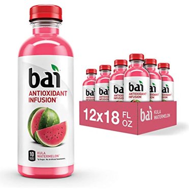 Bai Flavored Water, Brasilia Blueberry, Antioxidant Infused Drinks, 18 ...