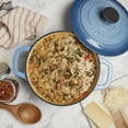 Smith & Clark 3-Quart Enameled Cast Iron Dutch Oven Round Pot with Lid ...