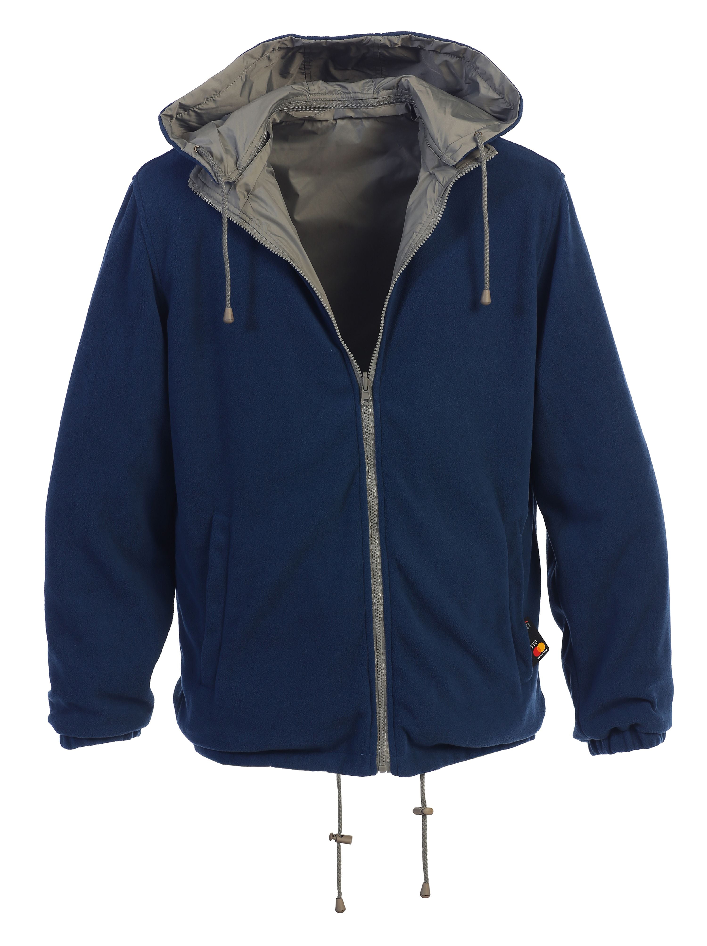 Gioberti Men's Reversible Rain Jacket with Polar Fleece Lining ...