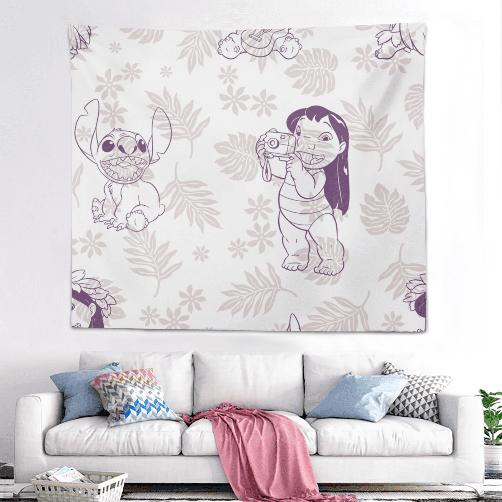 Stitch Cartoon Banner Backdrop Background Decoration for Photography ...