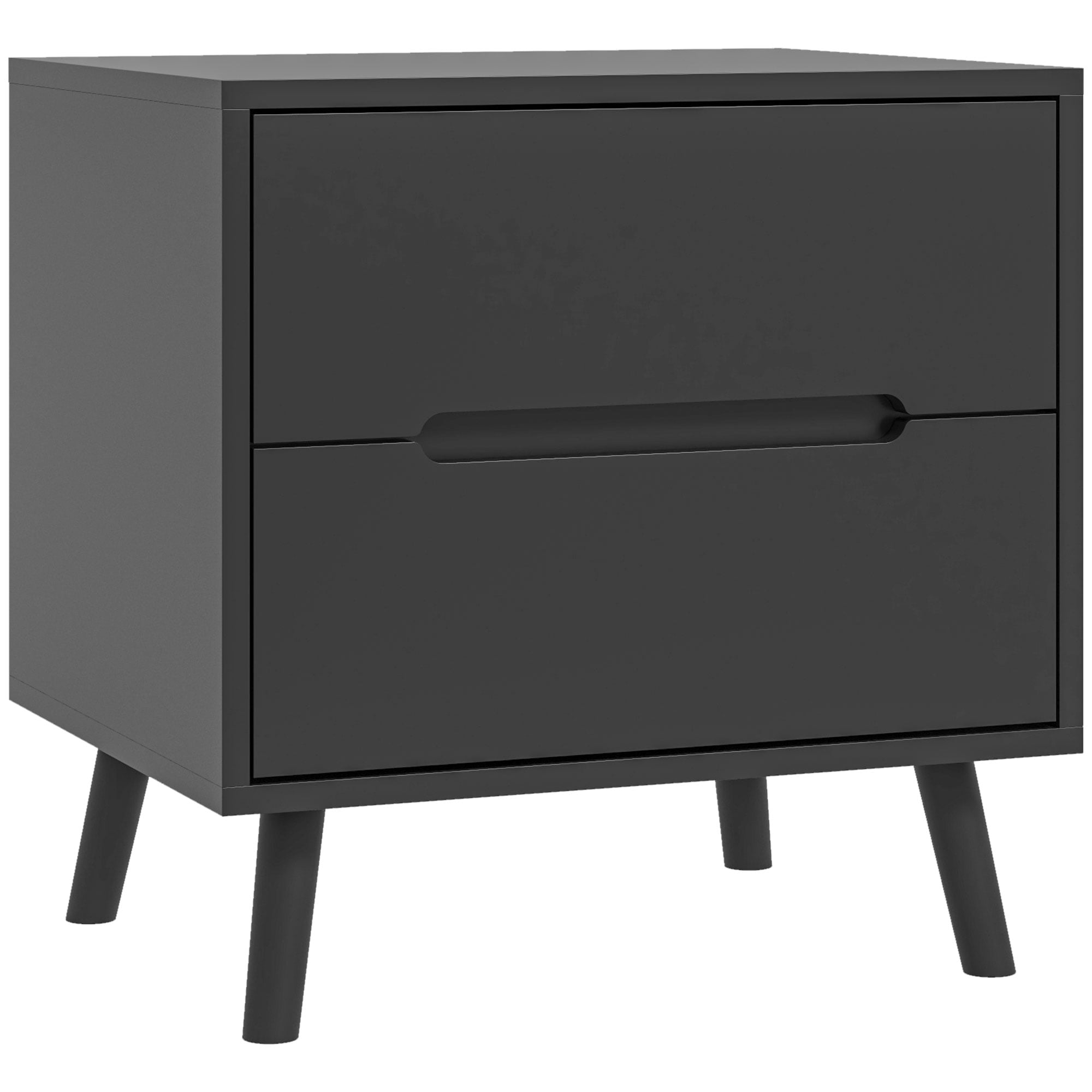 Click here for Homcom Bedside Table  Sofa Side Table With 2 Drawe... prices